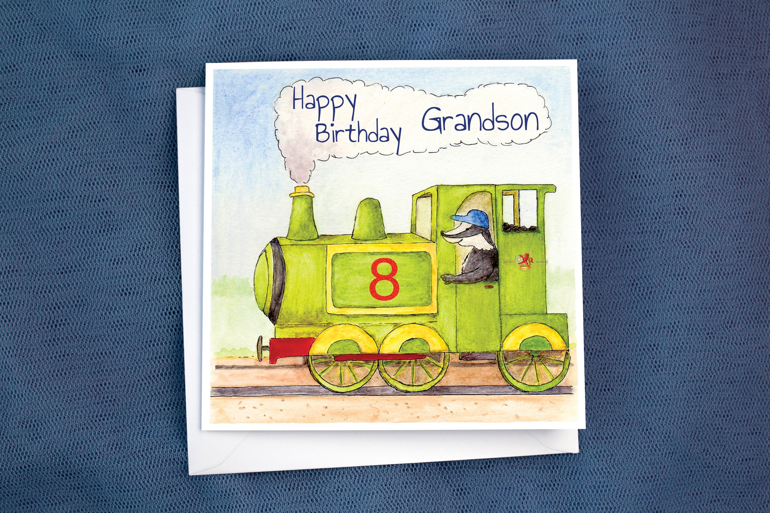 Personalised Train Birthday Card, Happy Birthday Grandad, Dad, Son ...