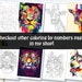 Colorful Tiger Paint by Number Printable Coloring Page, Printable Color ...