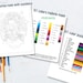 Colorful Tiger Paint by Number Printable Coloring Page, Printable Color ...