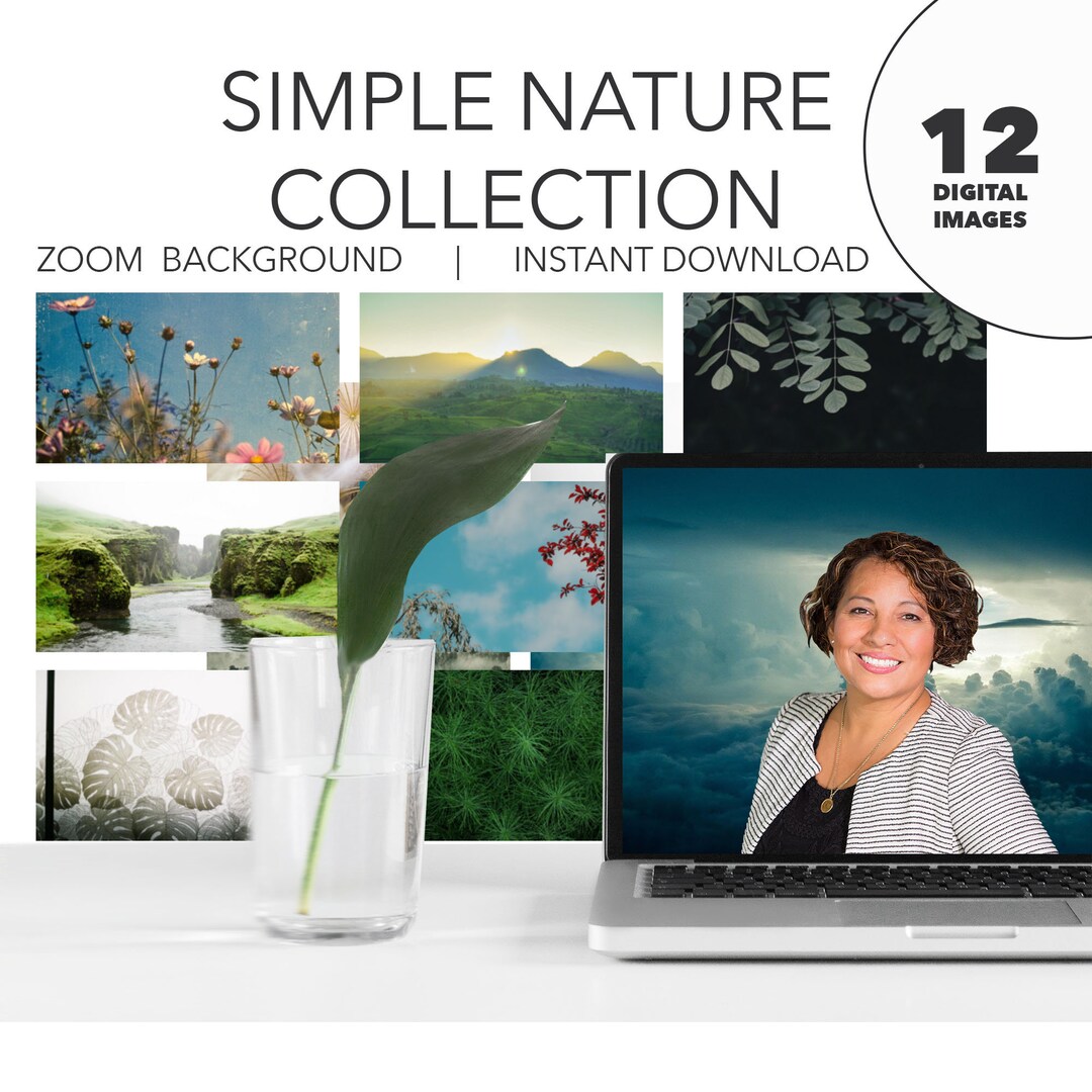 Zoom Background, Simple Nature Collection, Student Teacher Classroom ...