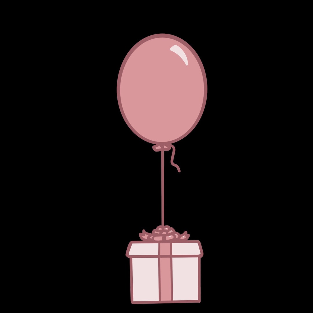 Pink Balloon Sticker Gif - Etsy