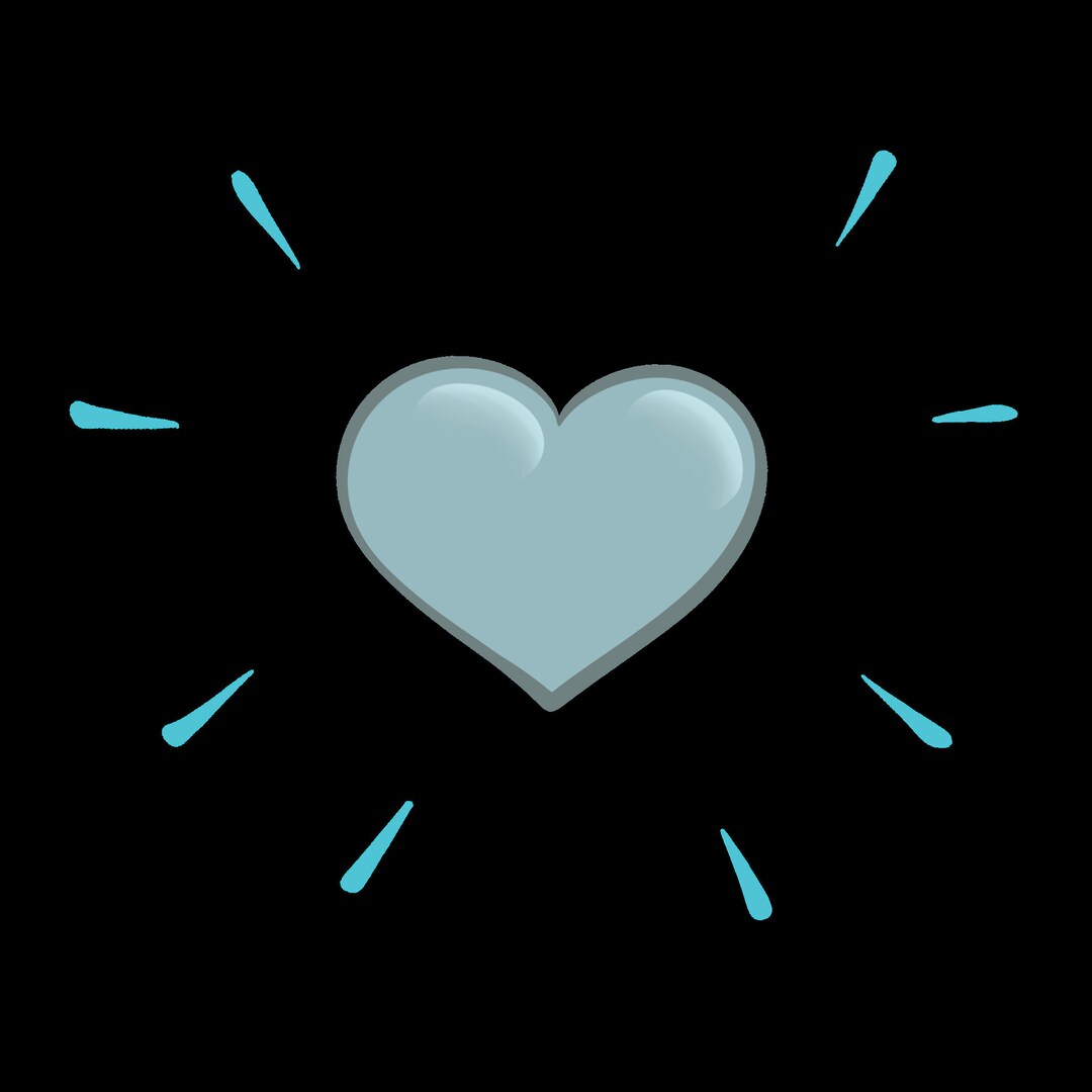 Blue Heart Sticker Gif - Etsy