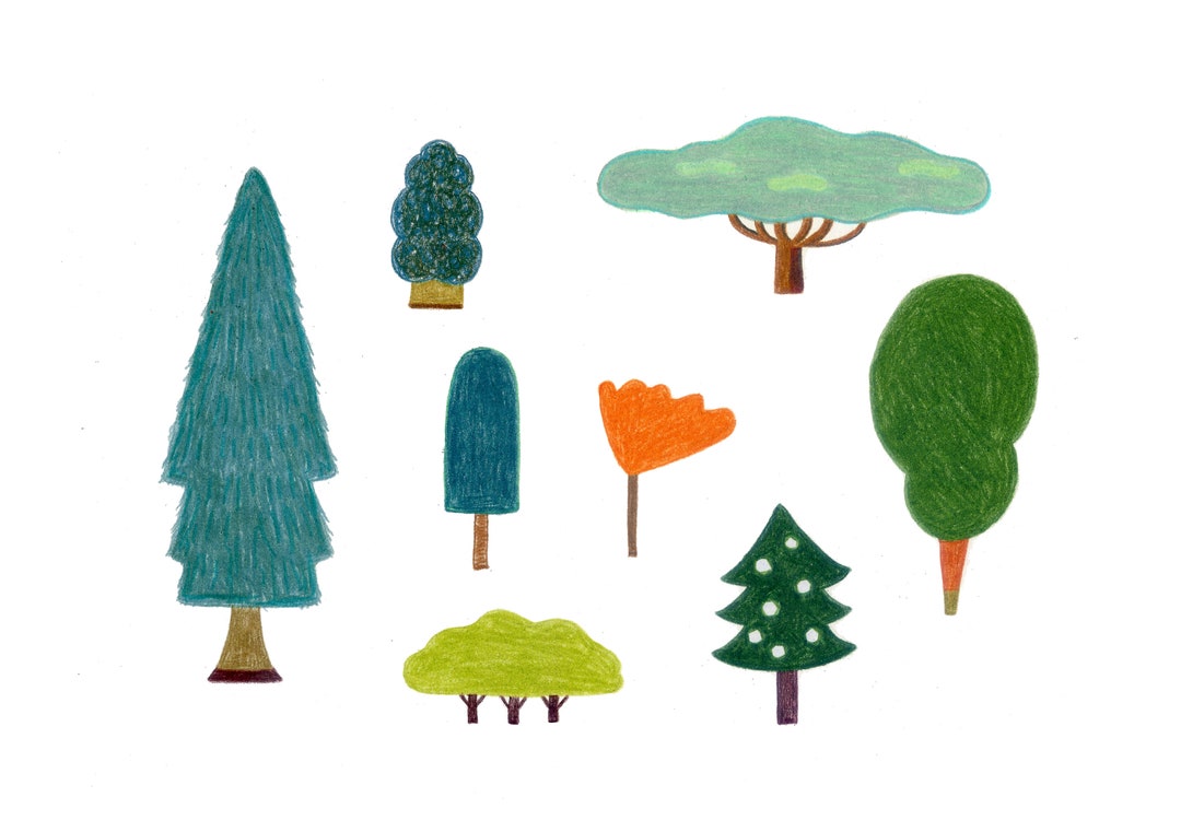 Printable Four Seasons Tree Wall Art - Etsy