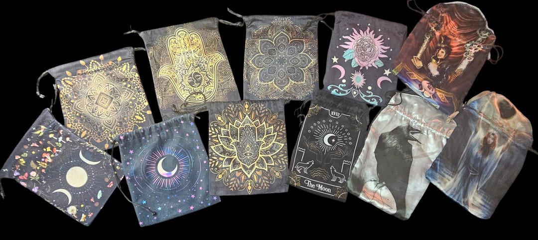 Tarot Card Bags - Etsy
