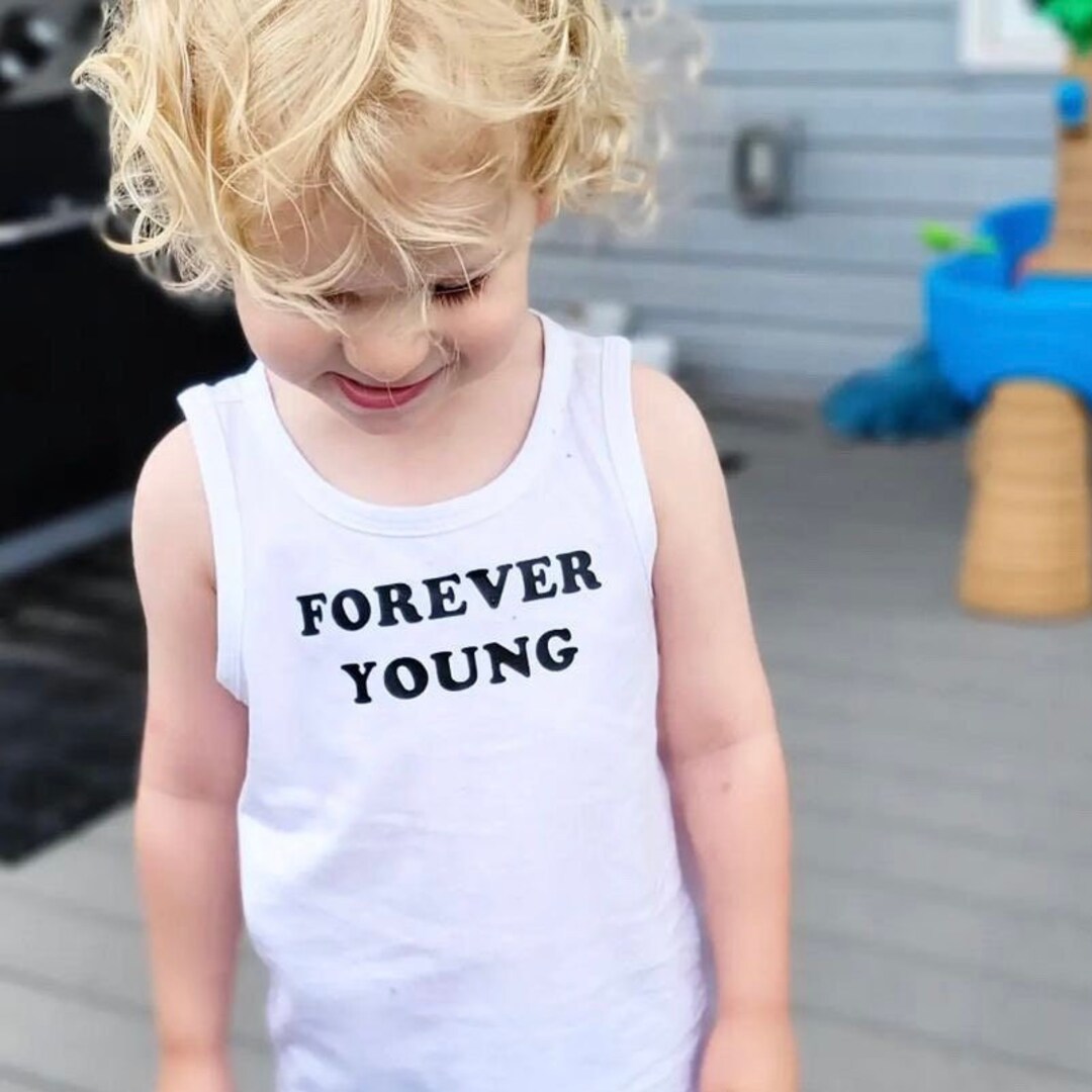 Forever Young, Kids Summer Tanks, Kids Summer Shirt, Muscle Tank Tops ...