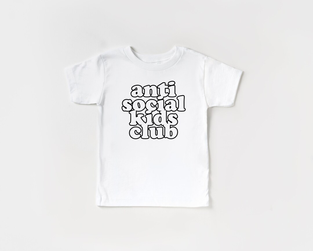 Anti Social Kids Club, Summer Shirt for Kids, Kids Clothes Girls, Kids ...