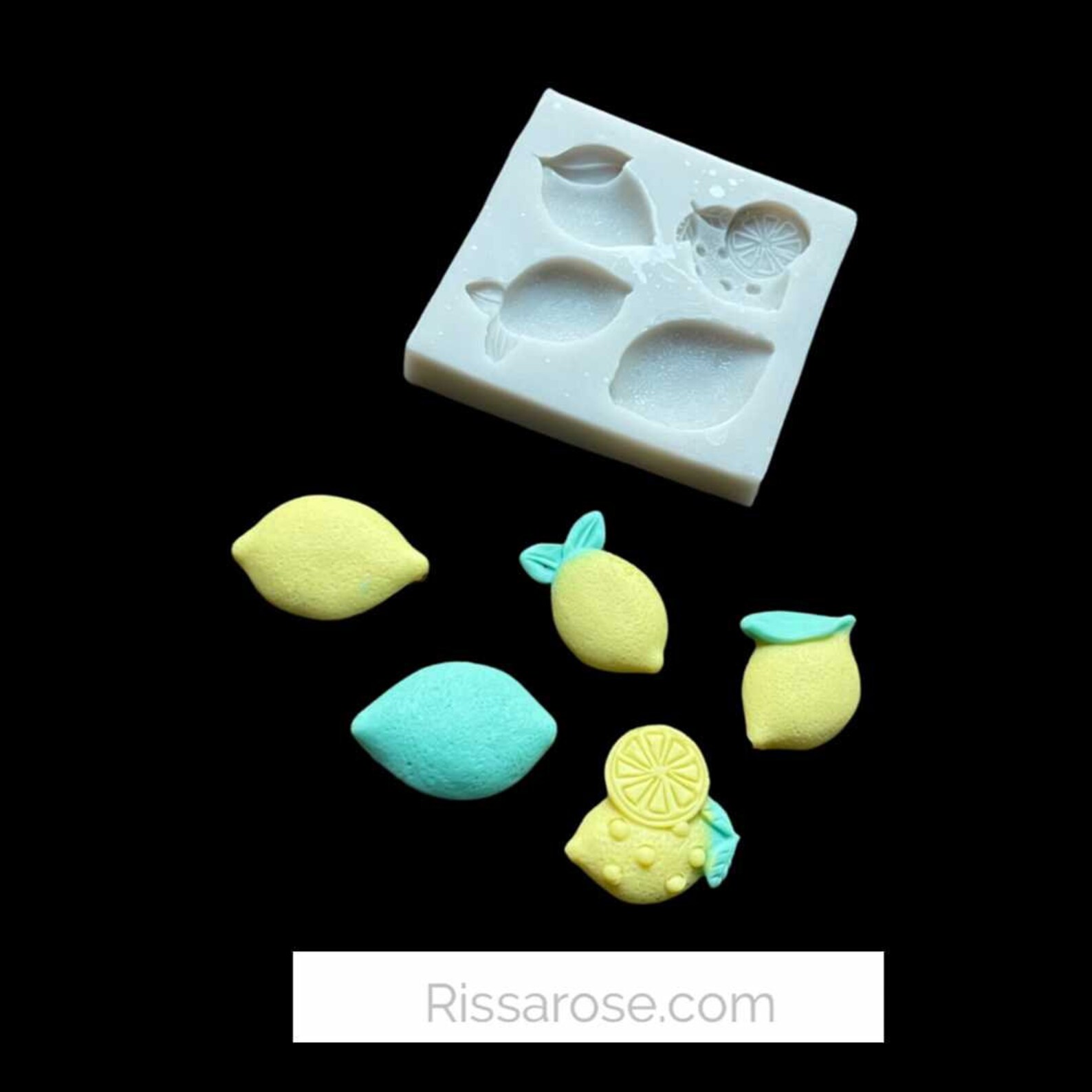 Lemon Silicone Mould Citrus Cake Fondant Sugarcraft Soap Garden Theme ...