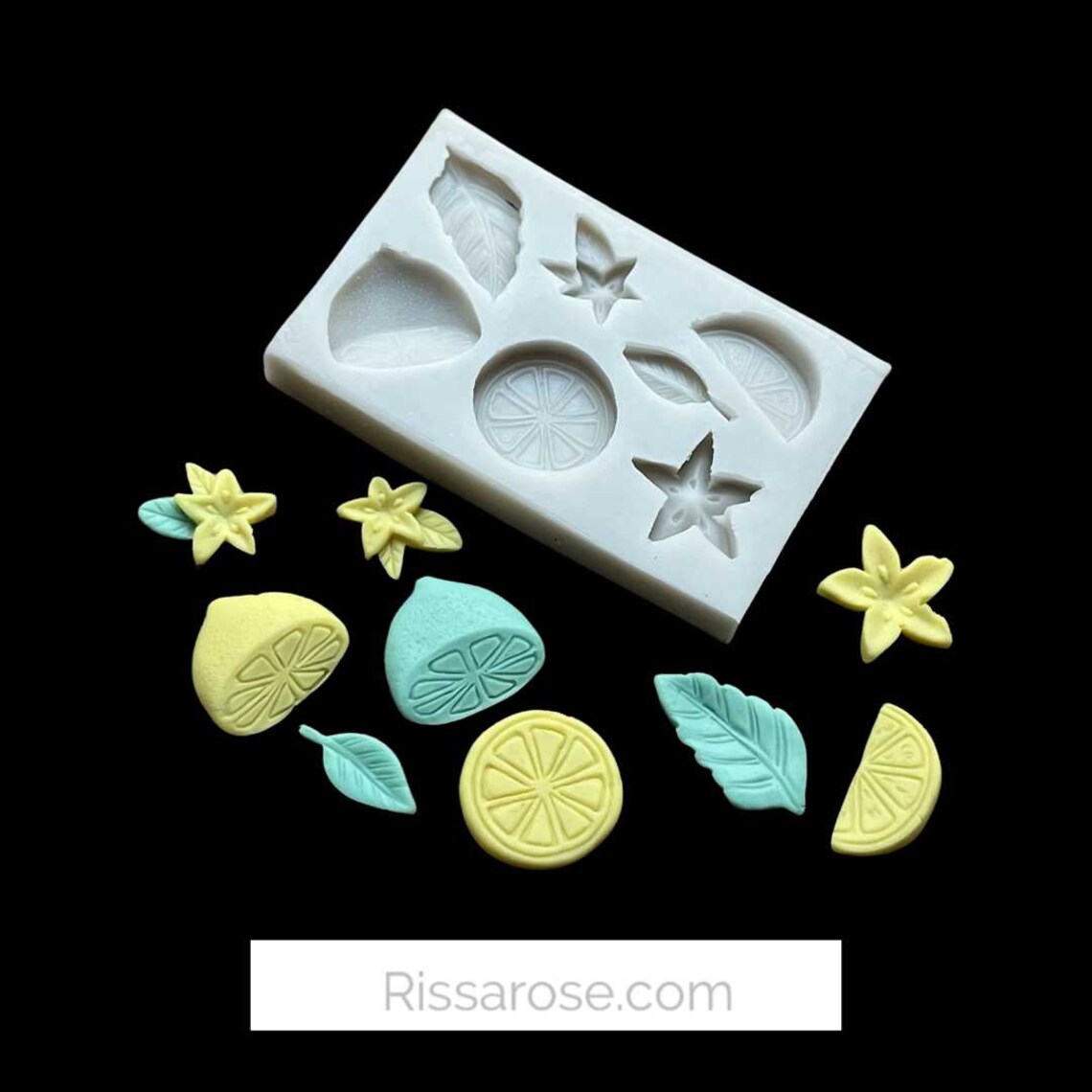 Lemon Silicone Mould Citrus Cake Fondant Sugarcraft Soap Garden Theme ...