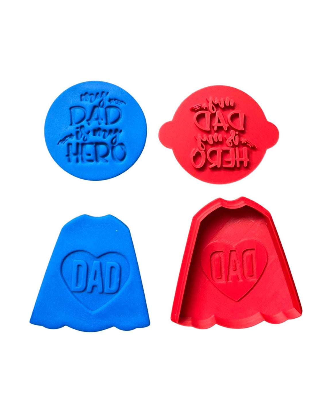 Super Hero Father Cape Dad Cookie Cutter Stamp Father's Day - Etsy