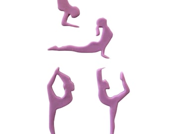Gymnastics Fondant Cutters Handstand Yoga Pose Etsy