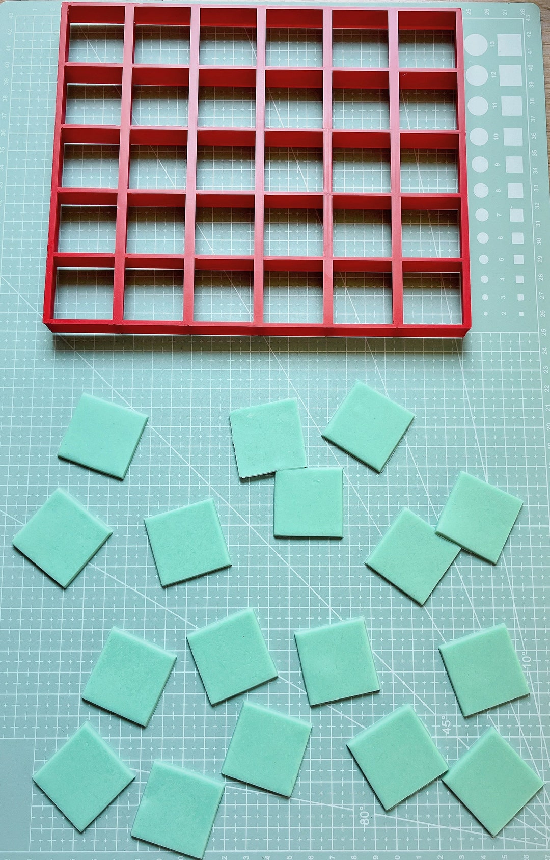 Grid Cutter Multi Square Sharp Edge Cookie Fondant Cutter Minecraft ...