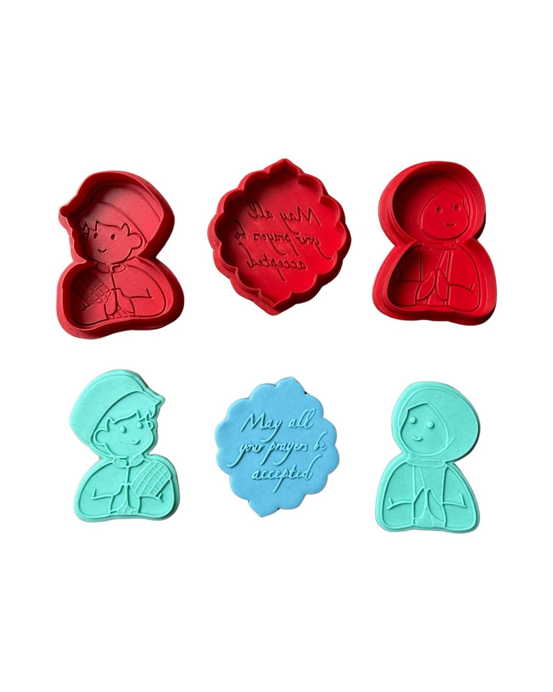 Muslim Boy Girl Praying Cookie Fondant Debosser Prayers Be Accepted - Etsy