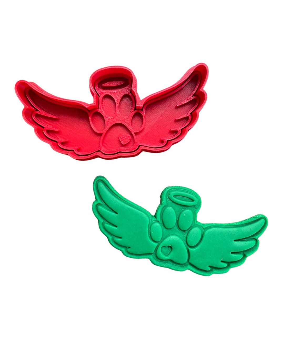 Dog Paw Wing Cookie Cutter Stamp RIP Lost Pet Sympathy Cookie - Etsy