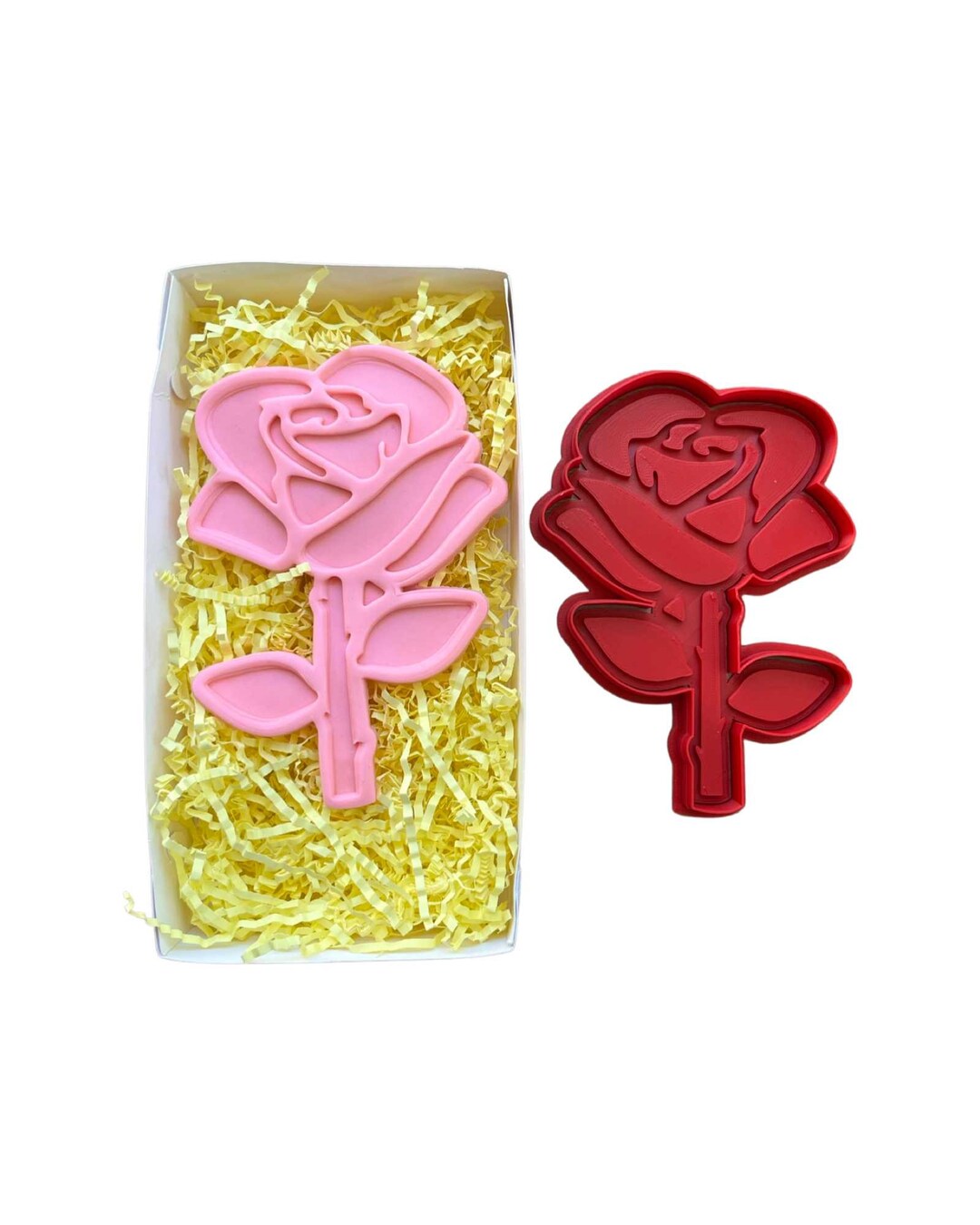 Rose Cookie Cutter Stamp Single Rose Valentine's Day Wedding Mother's ...