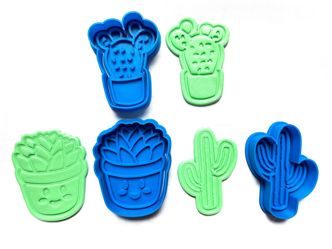 Cactus Cookie Cutter Embosser Succulent in the Pot - Cinco De Mayo ...