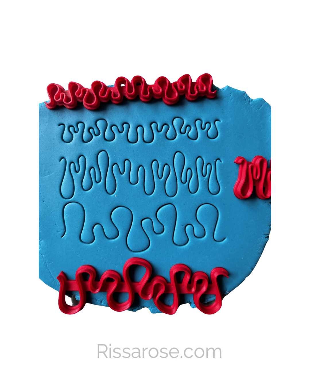 Drip Cutter Stamp Honey Cookie Drip Cake - Etsy