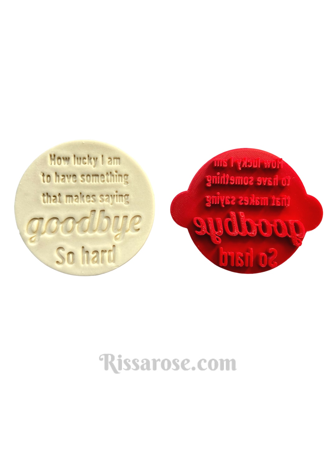 Goodbye Cookie Stamp Fondant Embosser - End of Year, Graduation, Finish ...