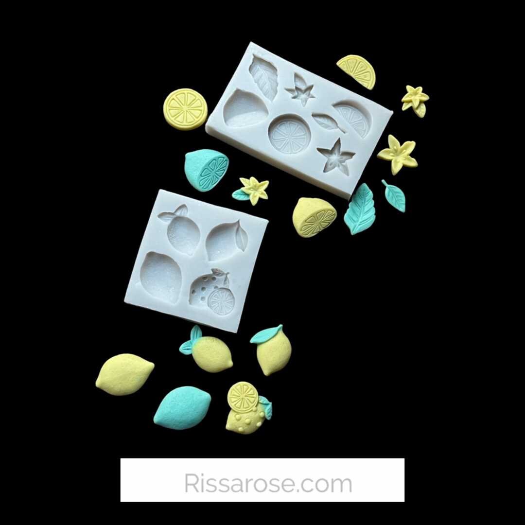 Lemon Silicone Mould Citrus Cake Fondant Sugarcraft Soap Garden Theme ...