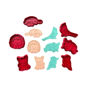 Australian Animals Cookie Cutter Stamp Platypus Dingo Magpie Echina ...