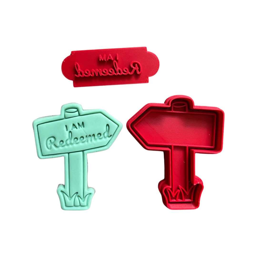Easter Sign Cookie Cutter Stamp I Am Redeemed - Etsy