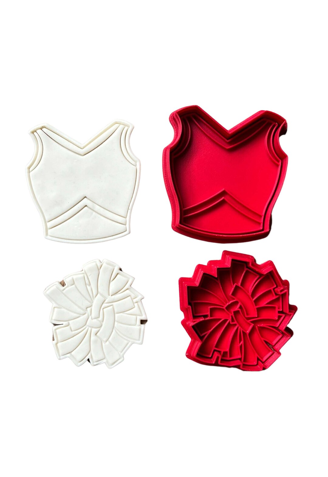Cheerleader Cookie Cutter Top Bom Bom Clothes - Etsy Australia