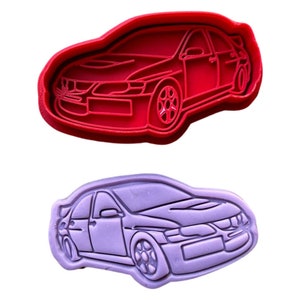 Racing Car Cookie Cutter Wheels Fast Five Fifth Birthday Boy Mitsubishi ...