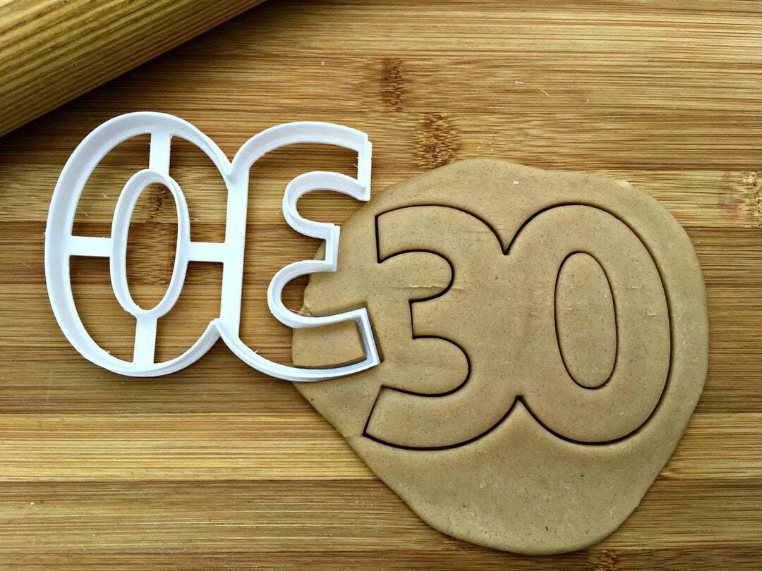 Number Thirty Cookie Cutter - Etsy