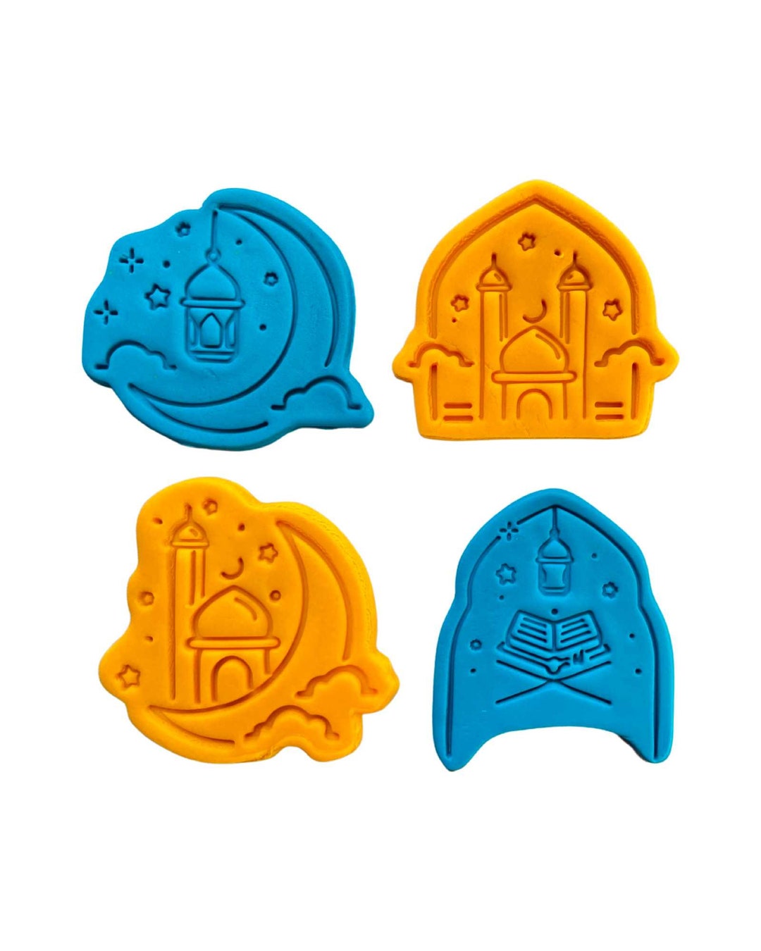 Ramadan Eid Cookie Fondant Embosser Moon Star Mosque Quran - Etsy