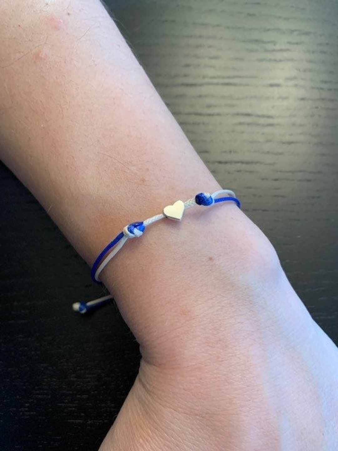Israel Bracelet / Heart Bracelet / Heart Jewelry / Cord Bracelet ...