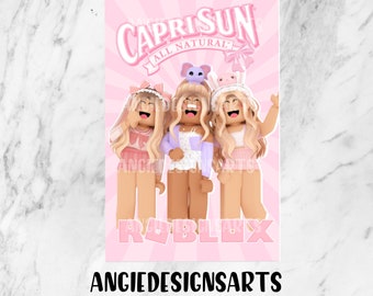 Roblox Girl Label | Etsy