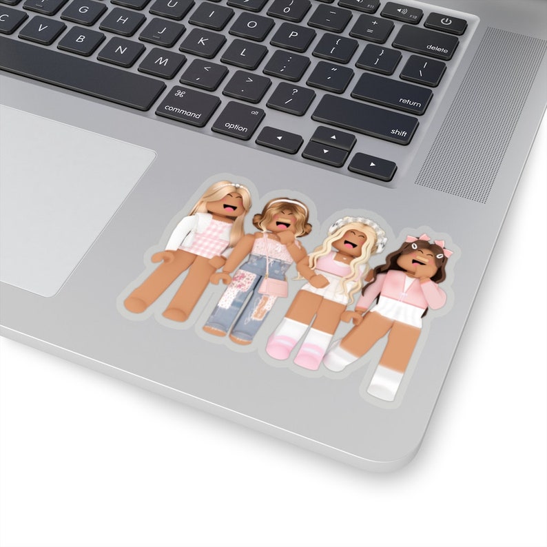 Pink Roblox Girls Sticker Girl Roblox Birthday Party Gift | Etsy