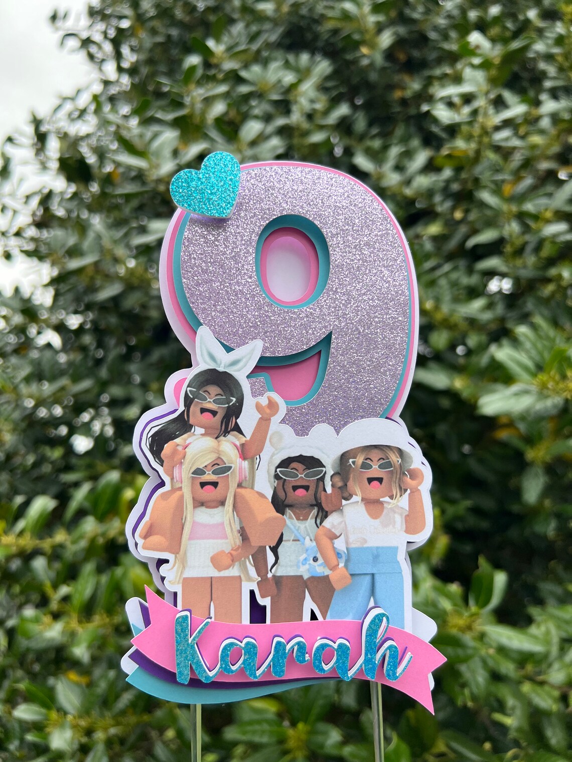 Girl Pool Roblox Cake Topper Shipped to You Pink Roblox - Etsy