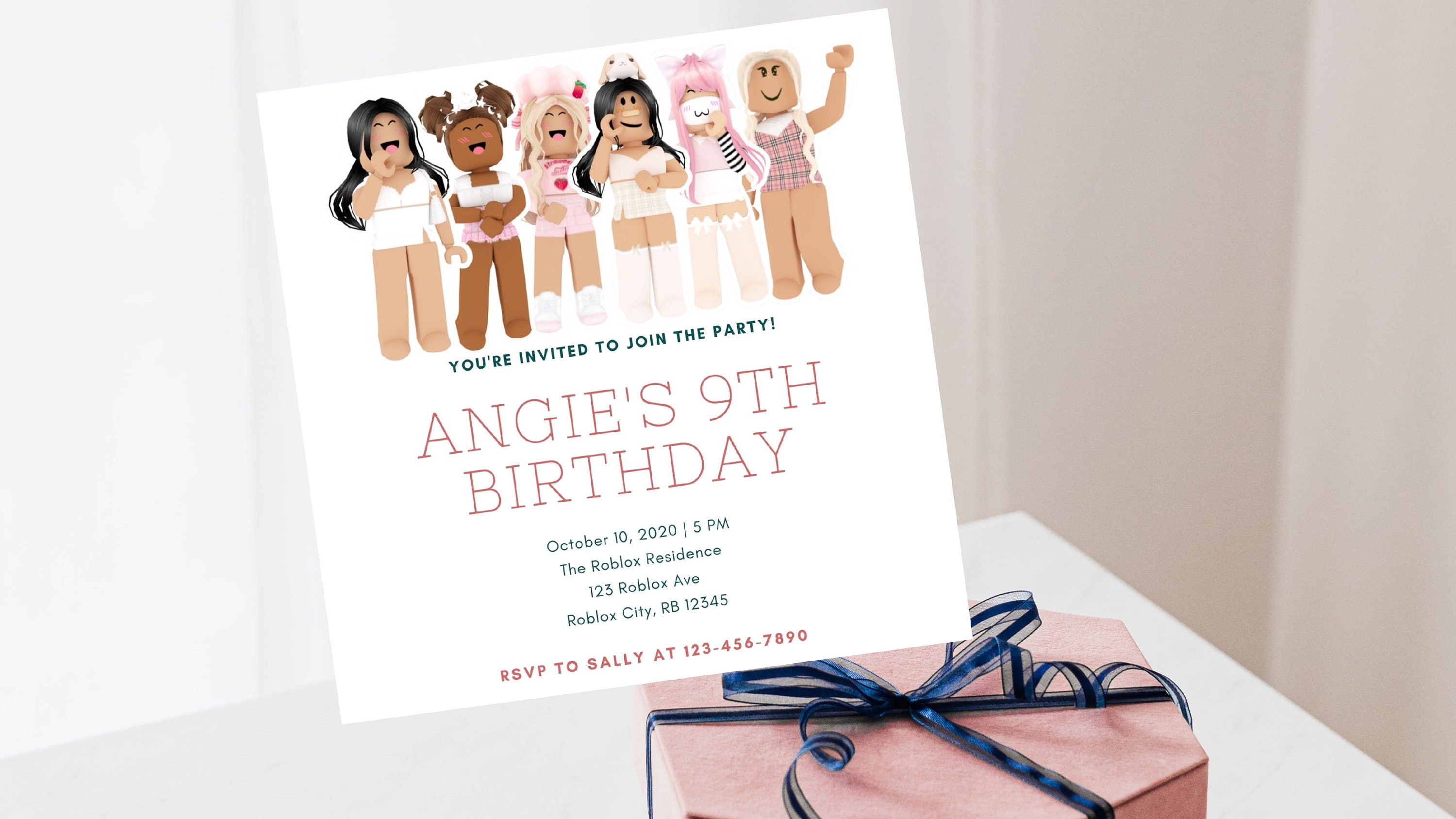 Roblox Girl Invitation