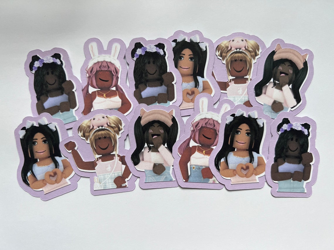 Girl Roblox Birthday Cupcake Topper Pink Roblox Birthday - Etsy