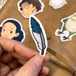 Sticker Pack Set of 6 Boy and the Heron Inspired Matte Vinyl Stickers ...
