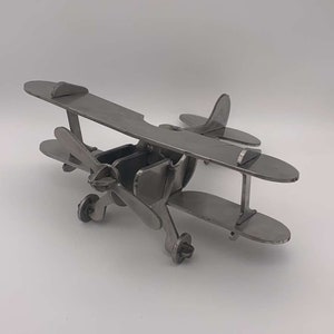 Stainless Steel Plane Sculpture - Etsy