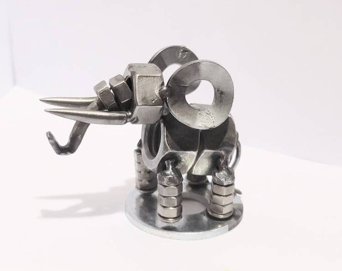 Scrap Metal Elephant Sculpture - Etsy
