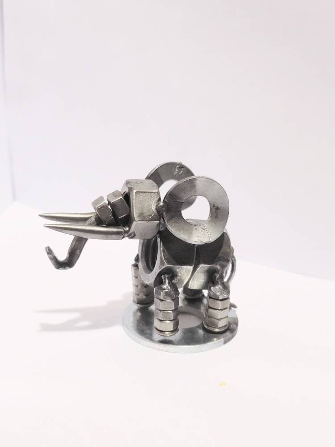 Scrap Metal Elephant Sculpture - Etsy