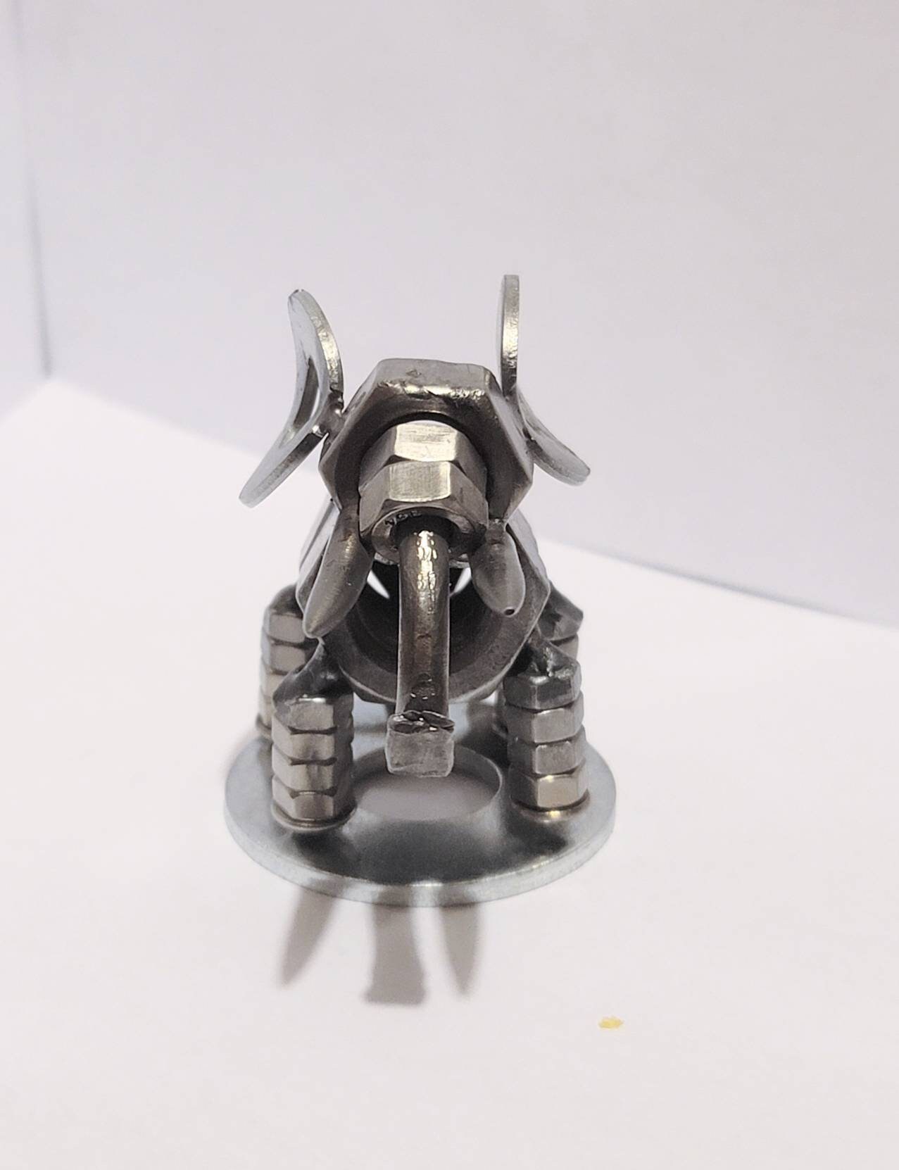 Scrap Metal Elephant Sculpture - Etsy