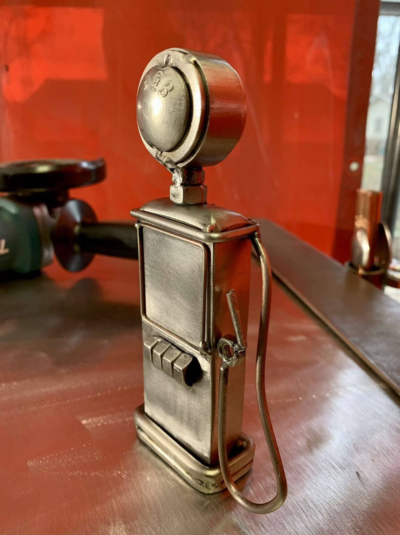 Old Gas Pump Scrap Metal Sculpture - Etsy