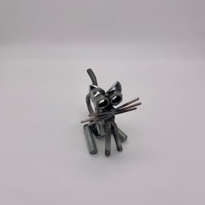 Scrap Metal Cat Sculpture - Etsy