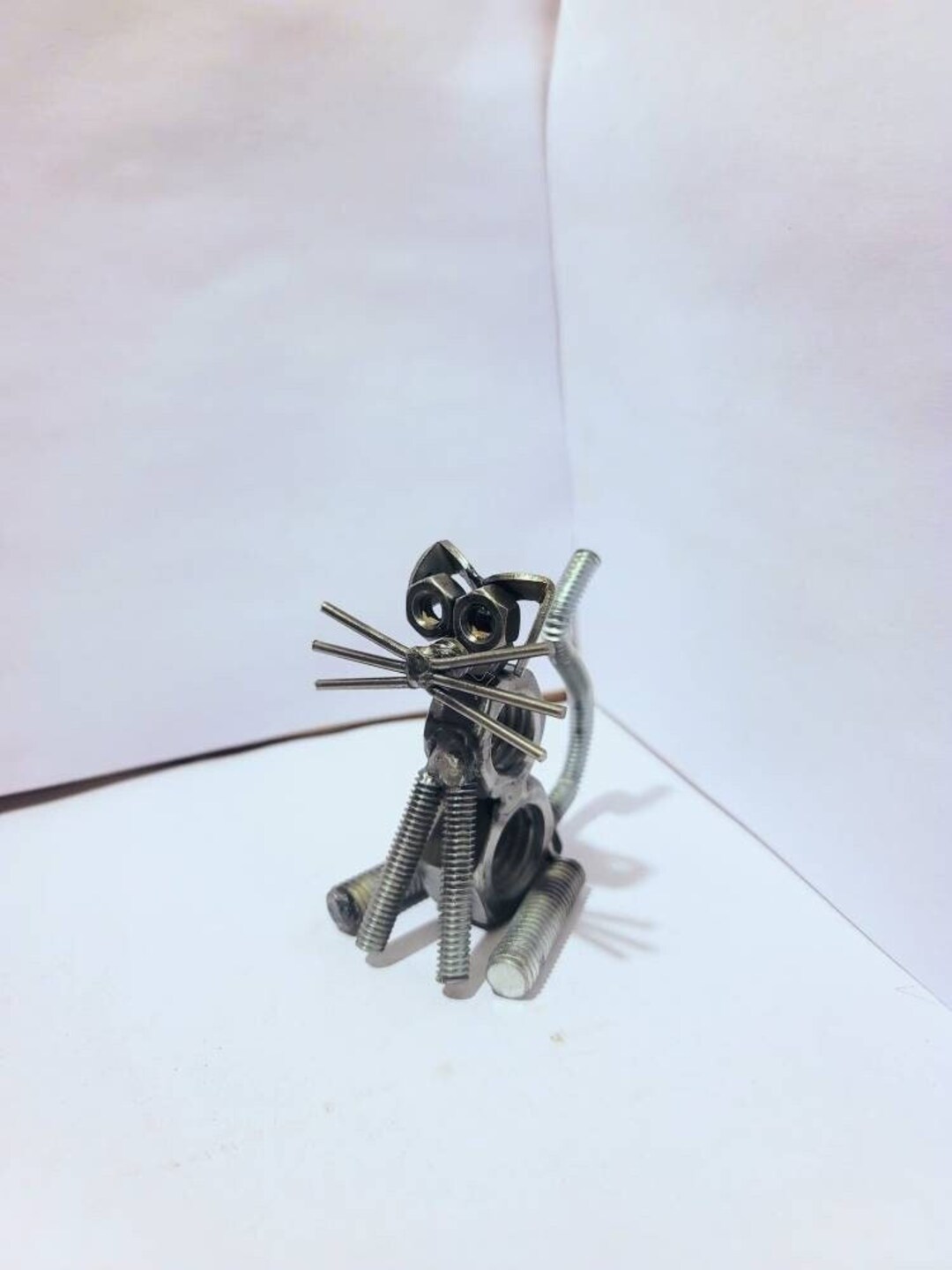 Scrap Metal Cat Sculpture - Etsy