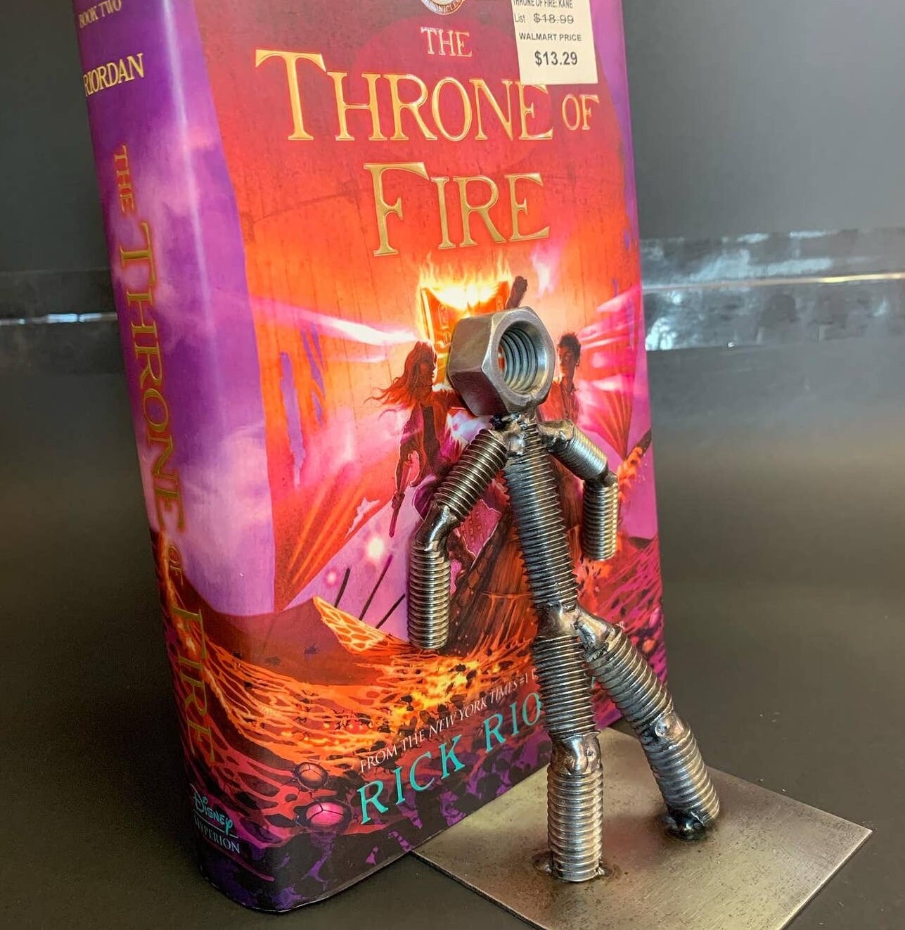Scrap Metal Book Holders-men Holding up a Book - Etsy