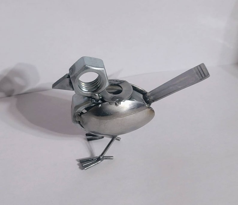 Scrap Metal Bird Sculpture - Etsy