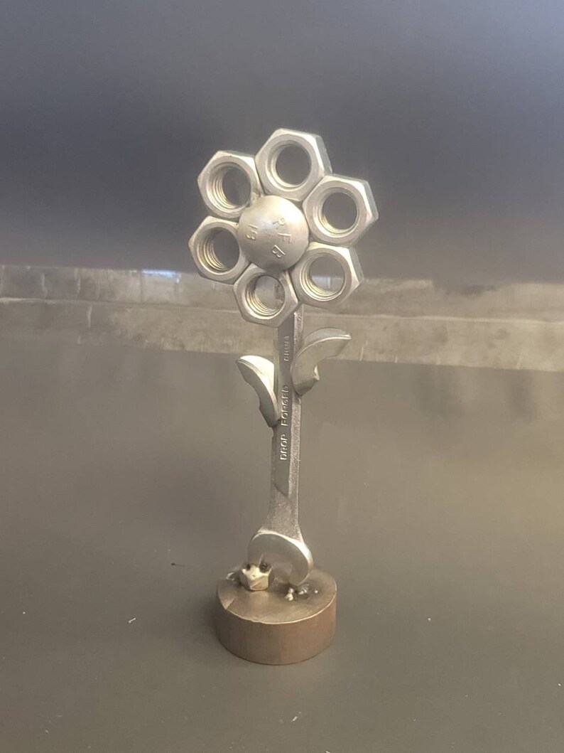 Handmade Scrap Metal Flower - Etsy