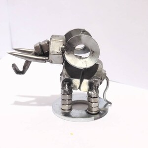 Scrap Metal Elephant Sculpture - Etsy