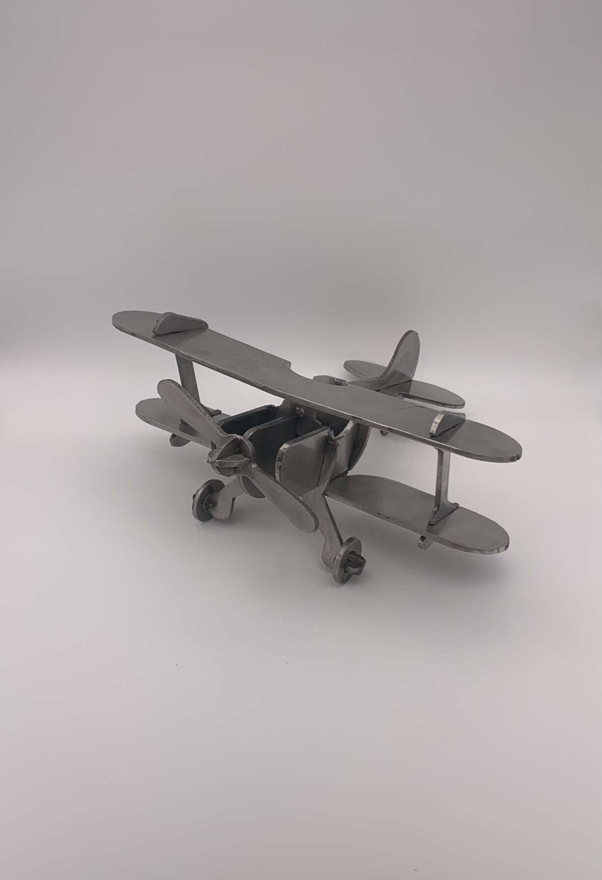 Stainless Steel Plane Sculpture - Etsy