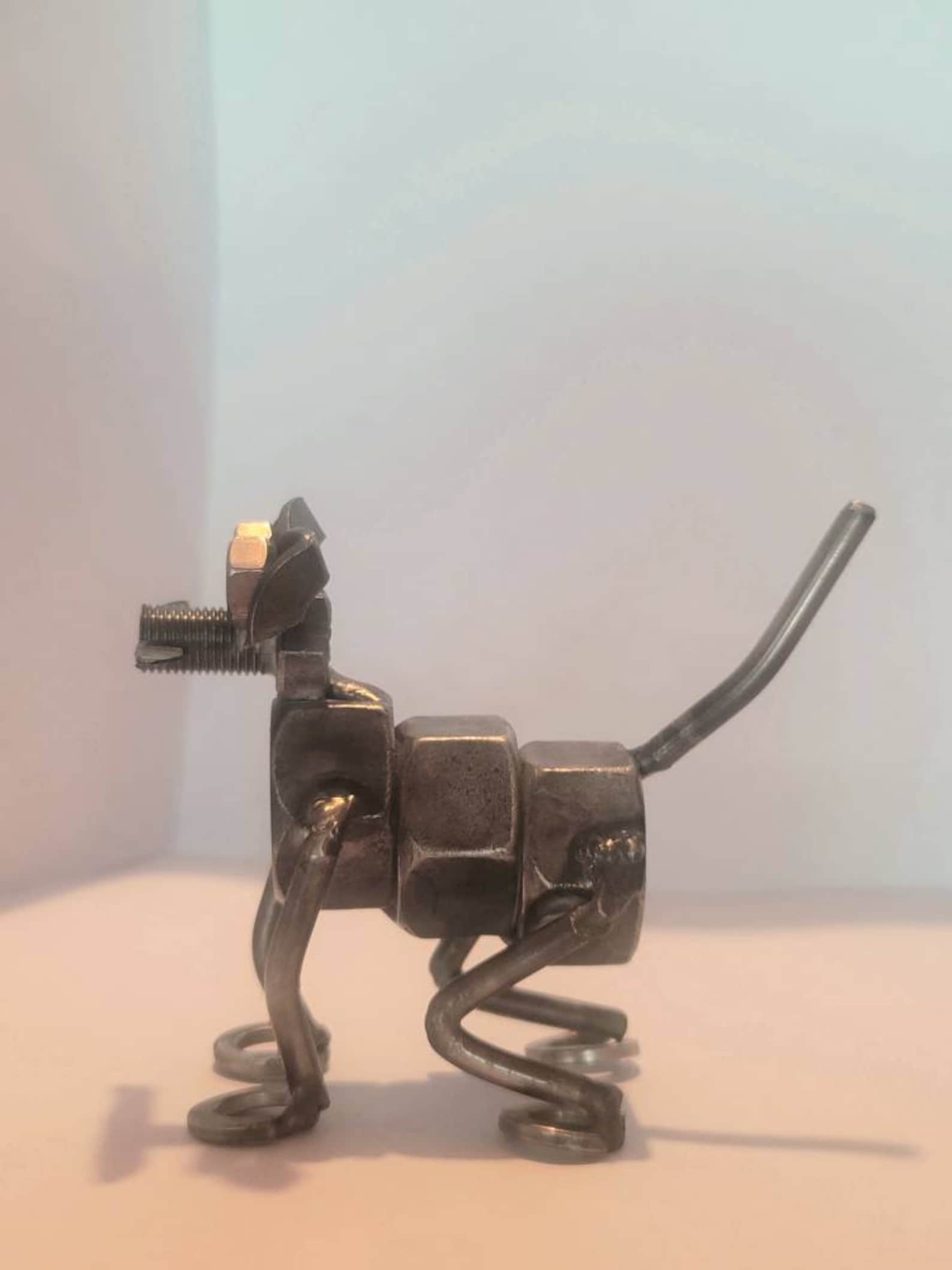 Scrap Metal Dog Sculpture | Etsy