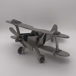 Stainless Steel Plane Sculpture - Etsy