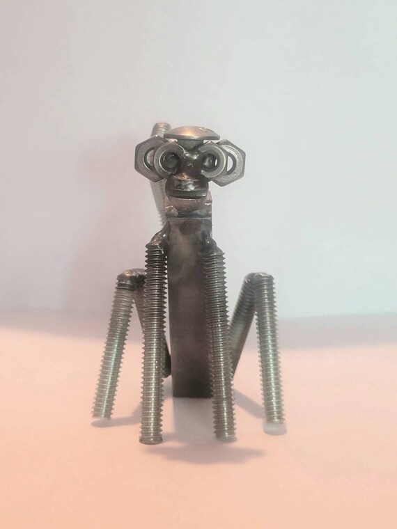 Scrap Metal Monkey Sculpture | Etsy